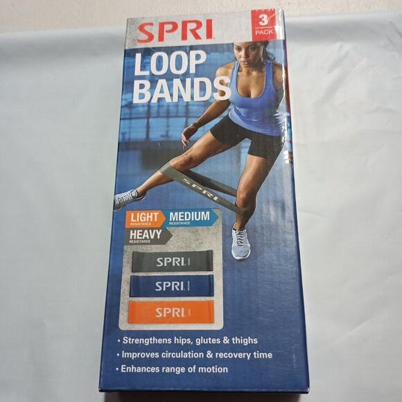 Spri | Other | Spri Loop Bands 3 Pack Light Medium Heavy Resistances ...